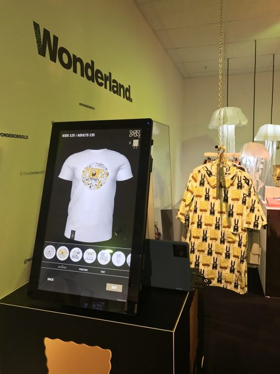 YR Live launch Spongebob customisation booth at the Wonderland Shop ...