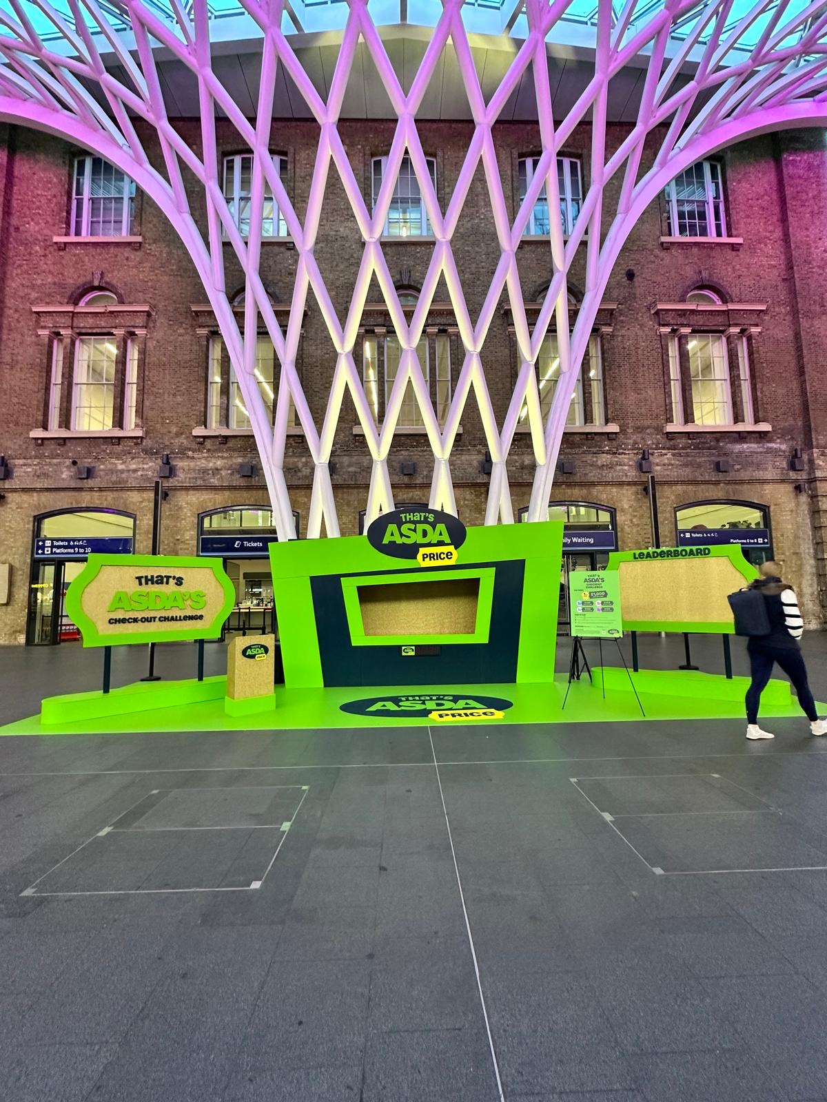 Asda conveys fun and games at Kings Cross with Mail Metro Media ...